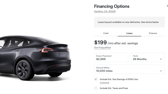2025 Tesla Model Y 199 mo Lease Has A Catch CarsDirect
