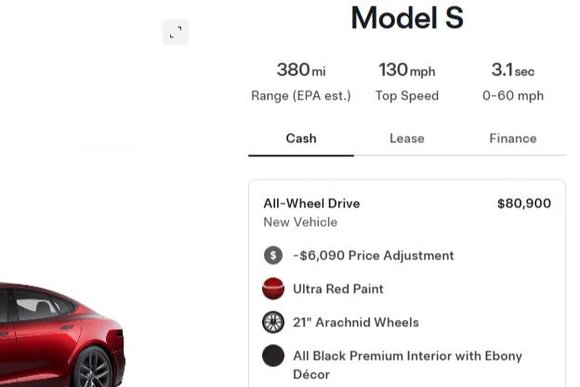 2025 Tesla Model S Adds $6k Inventory Discount - CarsDirect