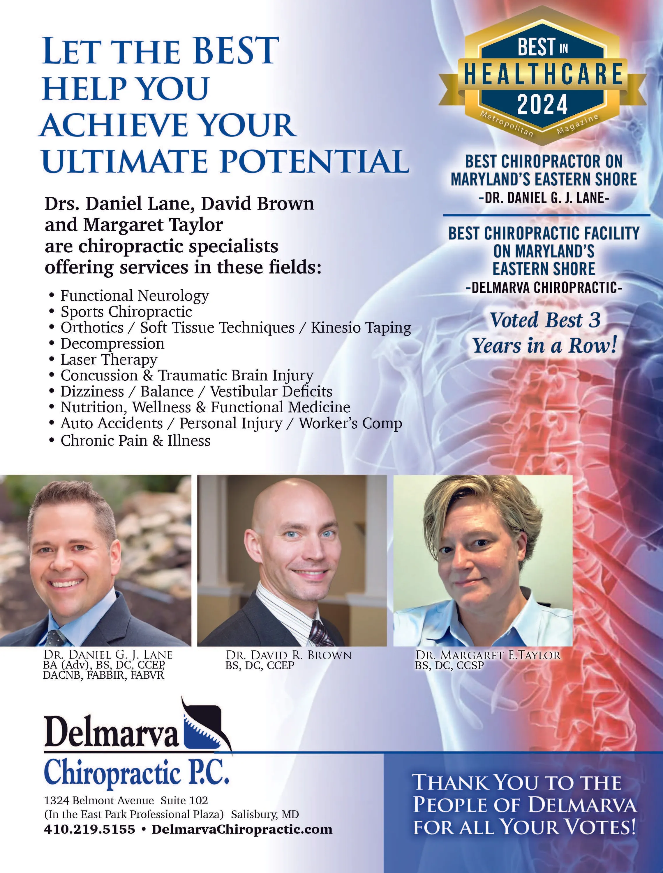 Chiropractor in Salisbury, MD | Delmarva Chiropractic P.C.