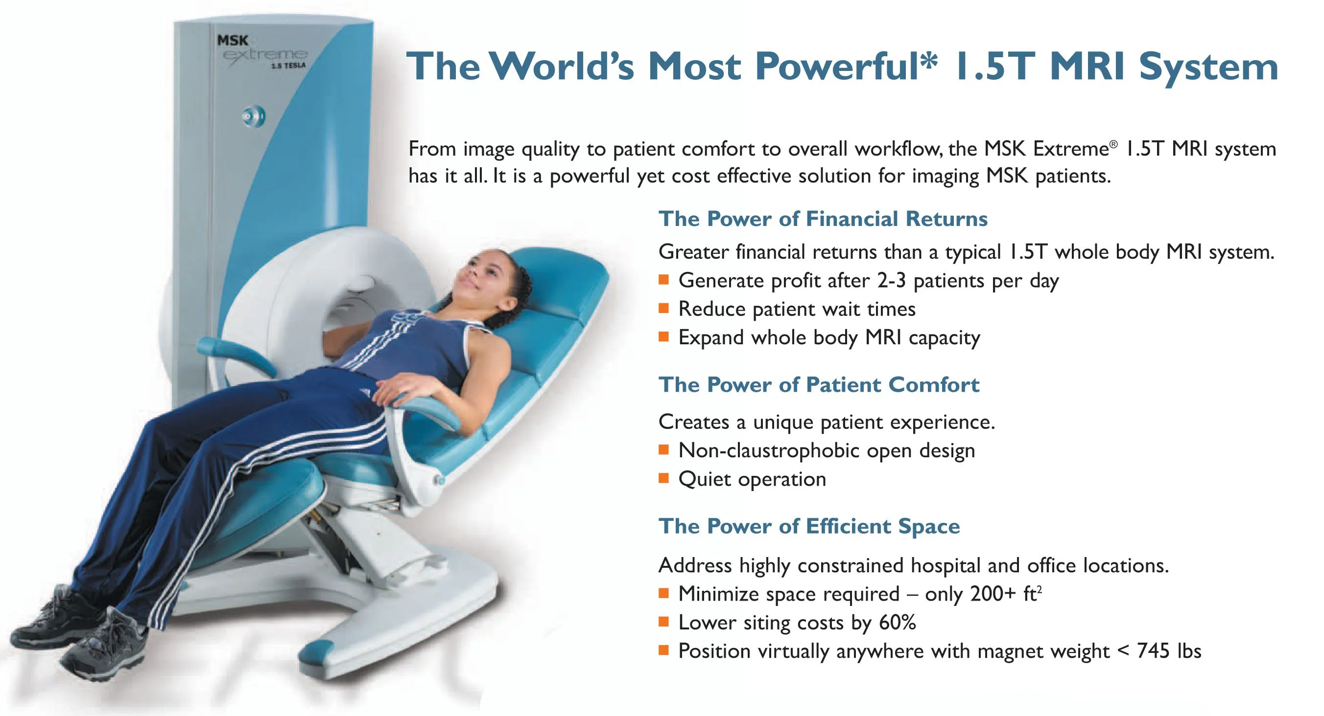 GE ONI MSK Extreme 1.5 Extremity MRI | MedScan Diagnostic Systems, Inc ...